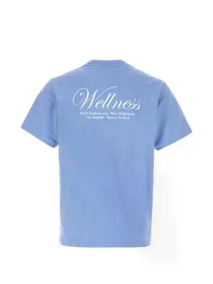 Sporty & Rich Cotton T-shirt With Logo Print