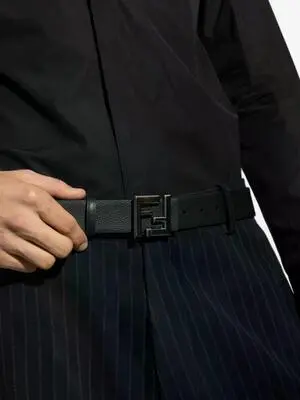 Fendi Squared Ff Logo Reversible Belt