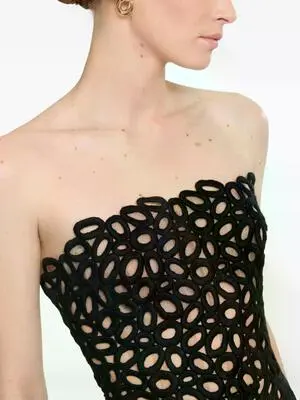 Elie Saab Macramé Mini Dress