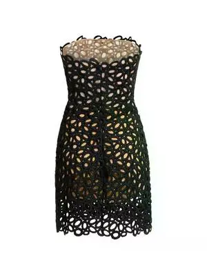 Elie Saab Macramé Mini Dress