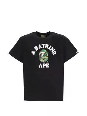 A BATHING APE College Ape Head T-shirt - Black