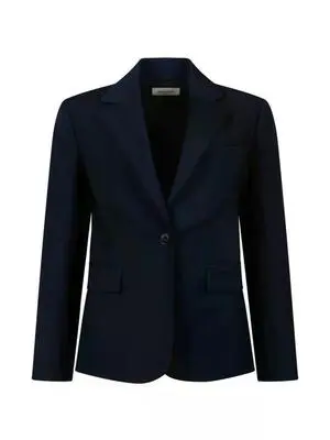 Max Mara Wool Single-breasted Blazer - Blue