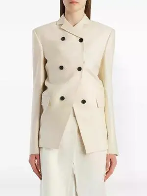 Khaite Double-breasted Jacket - Black