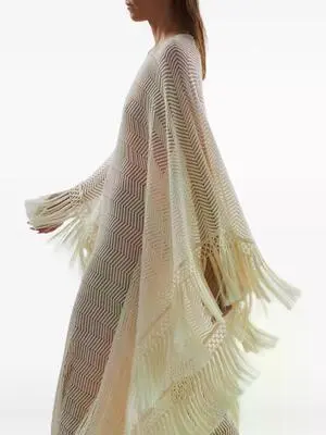 TALLER MARMO Santa Fe Fringed Kaftan Maxi Dress