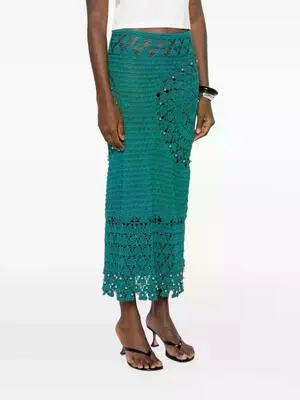 Rabanne Beaded Midi Skirt