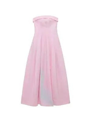 Simkhai Avril Cotton Blend Bustier Maxi Dress