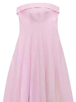Simkhai Avril Cotton Blend Bustier Maxi Dress
