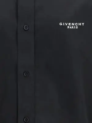 Givenchy Logo-stamp Shirt - Black