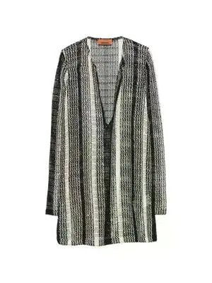 Missoni Sequin-embellished Striped Beach Dress - Black