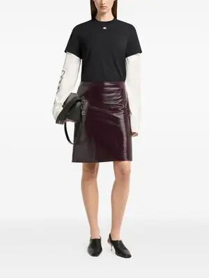 COURREGES Logo Cotton T-shirt