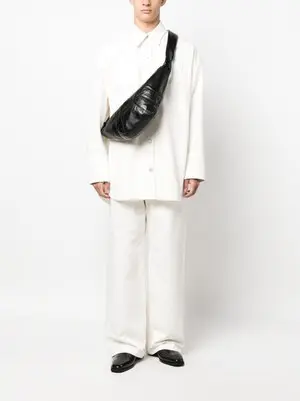LEMAIRE Croissant Medium Leather Shoulder Bag