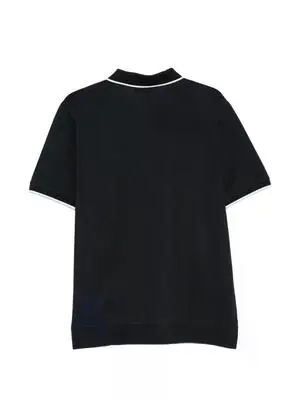 Karl Lagerfeld Logo-print Tipped-collar Polo Shirt