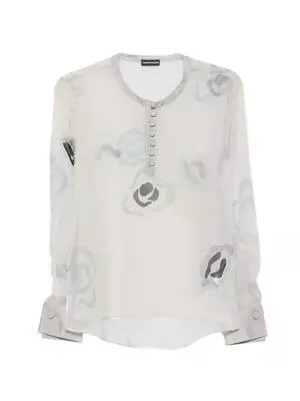 Emporio Armani Printed Silk Blouse