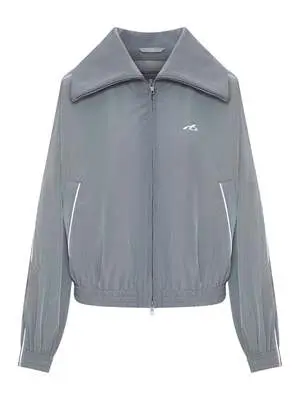 Balenciaga BALENCIAGA High Neck Technical Cotton Poplin Jacket With Reflective Trim Multicolor