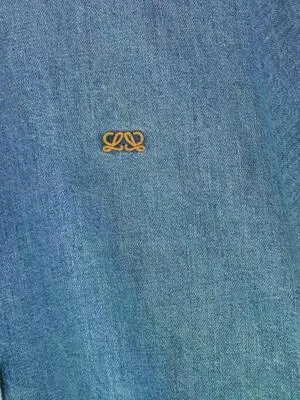 Loewe Logo-embroidered Denim Shirt