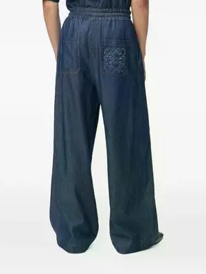 Loewe Drawstring Chambray Trousers