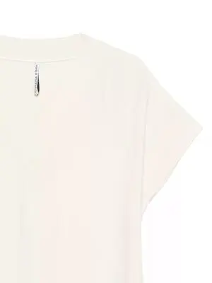 Liviana Conti V-neck T-shirt With Drawstring Hem