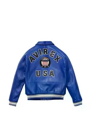 Our Legacy Logo-patch Leather Jacket