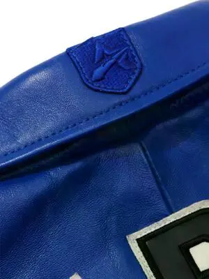 Our Legacy Logo-patch Leather Jacket