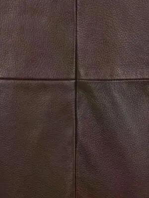 Max Mara Hammered Leather Pencil Skirt