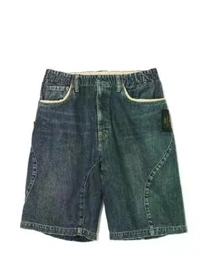 Undercover Panelled Denim Shorts - Blue