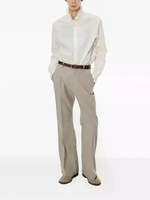 MASU Ruffled Zip-up Shirt