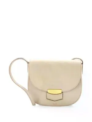 Celine Trotteur Grainy Leather Small Crossbody Bag - Neutrals