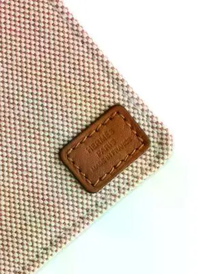 Hermès Sac Steeple Printed Toile With Leather 28 Tote Bag - Brown