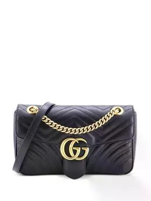 Gucci Matelassé Leather Small Crossbody Bag - Black