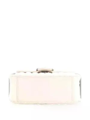 Gucci Gg Marmont Top Handle Flap Bag Mixed Matelasse Leather Mini Satchel