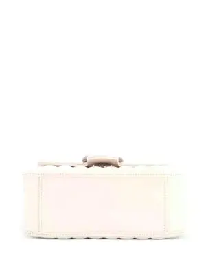 Gucci Gg Marmont Top Handle Flap Bag Mixed Matelasse Leather Mini Satchel