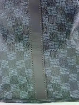 LOUIS VUITTON Keepall Bandouliere 45 Travel Bag In Damier Cobalt - Blue