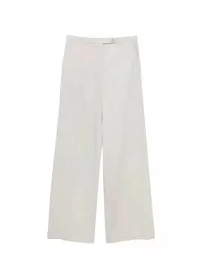 Emporio Armani Logo-embroidered Straight Trousers