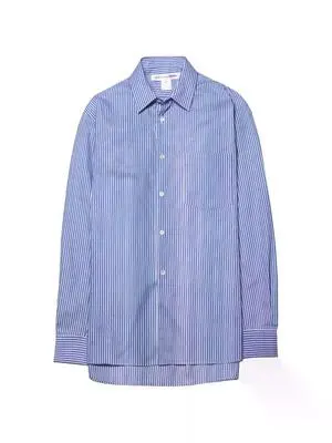 Comme Des Garçons Vertical-stripe Shirt - Blue