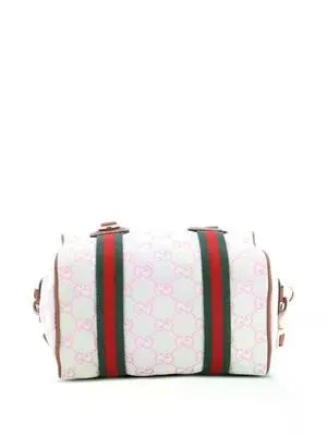 Gucci Web Boston Bag Gg Canvas Mini Travel Bag - Green