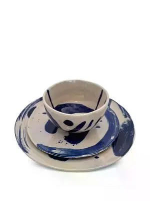 SERAX Sophia Brushstroke-print Dinner Set