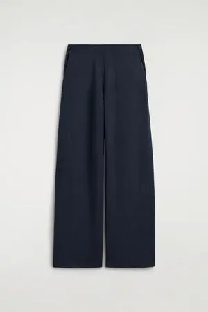 Cos Modal-jersey Pants - Navy