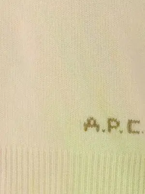 A.p.c. Logo-embroidered Wool Sweater