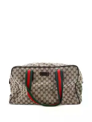 Gucci Gg Canvas Carry-on Duffle Bag - Brown