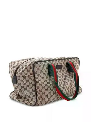 Gucci Gg Canvas Carry-on Duffle Bag - Brown