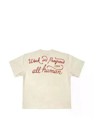 ALL HUMAN Holidae Distressed-effect T-shirt