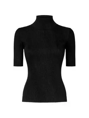 Missoni Ribbed Knit High-neck Sweater - Black