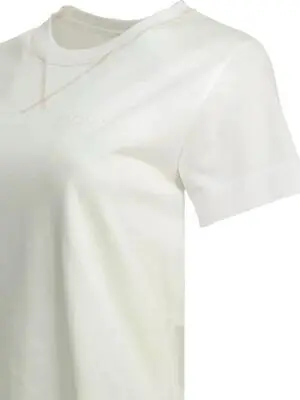 Givenchy V-stitch Logo Embroidered T-shirt