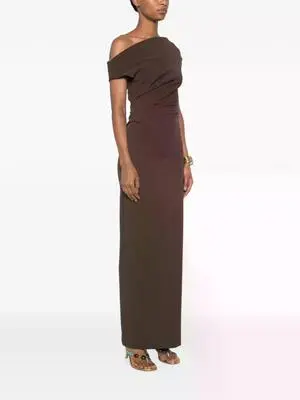 P.a.r.o.s.h One-shoulder Draped Maxi Dress