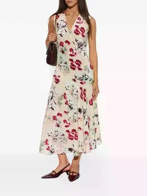Ulla Johnson Sleeveless V-neck Midi Dress