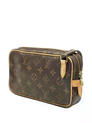 LOUIS VUITTON Monogram Pochette Marly Bandouliere - Brown