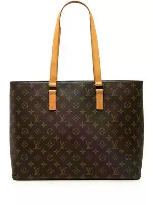 LOUIS VUITTON Monogram Luco Tote Bag - Brown