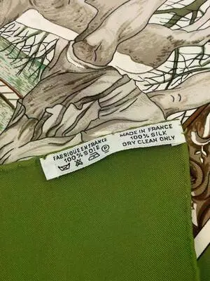 Hermès 1968-1969 L Hiver Silk Scarf 90 Scarves