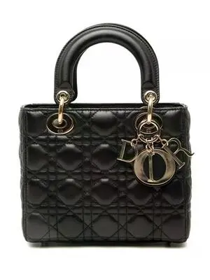 Dior Lambskin Lady Satchel - Black