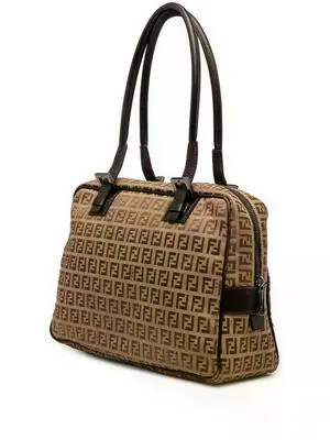 Fendi Zucchino Canvas Shoulder Bag